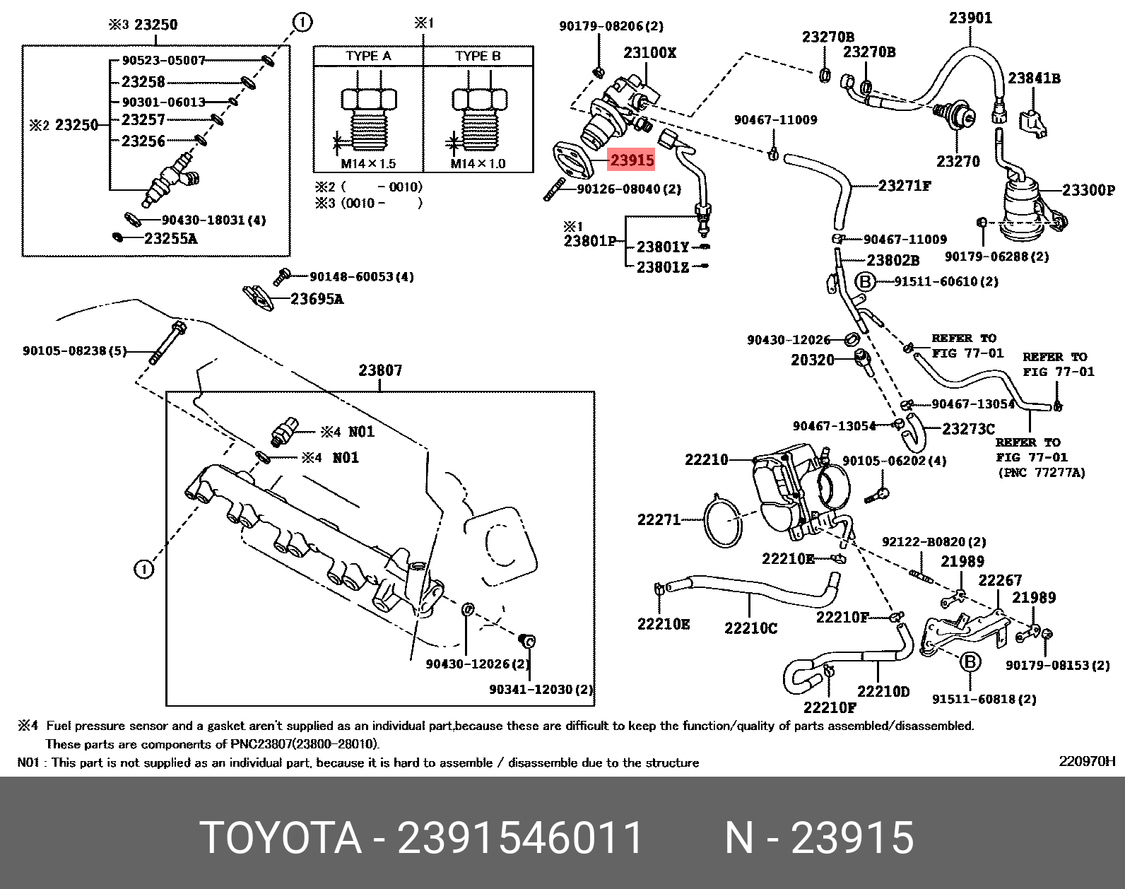 Genuine OE insulator, fuel pump, 2391546011 for TOYOTA 23915-46011 | eBay