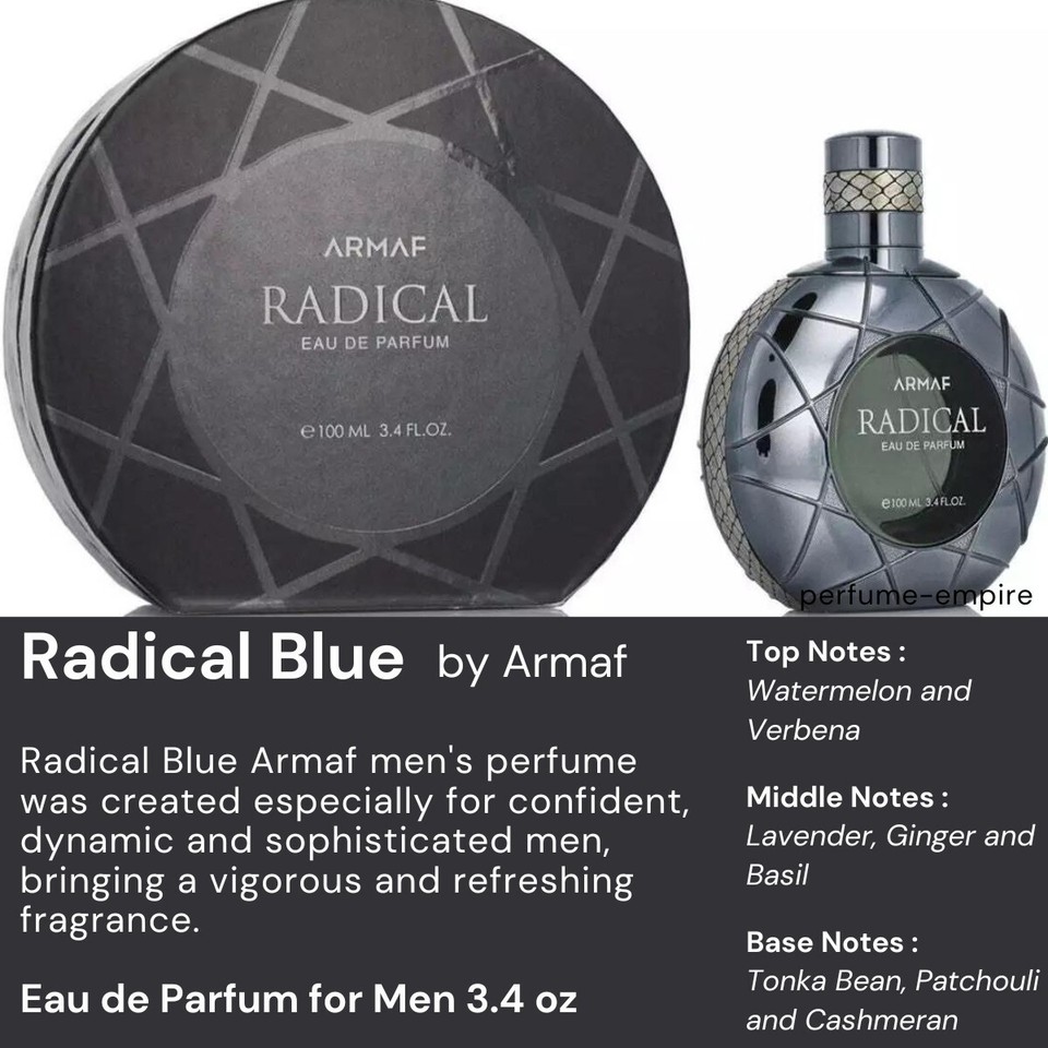 Radical Blue by Armaf cologne for men EDP 3.3 / 3.4 oz New in Box | eBay
