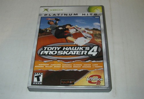 XBOX PLATINUM HITS COMPLETE GAME TONY HAWK'S PRO SKATER 4 | eBay
