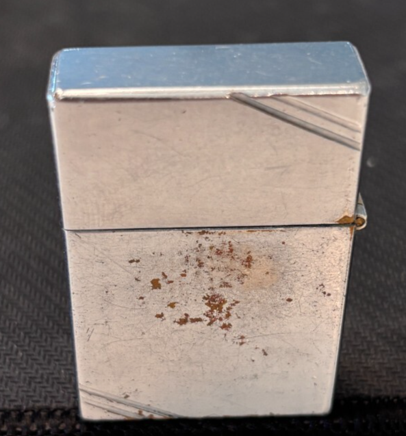 Vintage, SQUARE ZIPPO LIGHTER (4 Barrel Hinge, Used, Sparks) | eBay