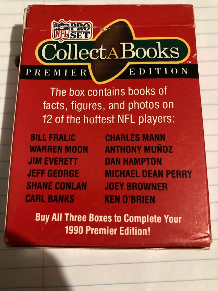 NFL Pro Set Collect A Books Premier Edition 12 Hot Players 1990 Series ...