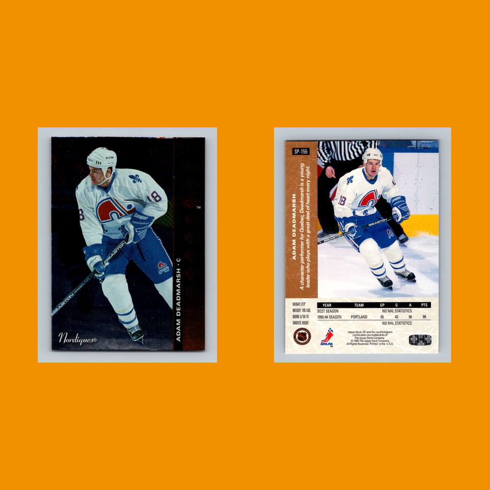 Adam Deadmarsh #SP-155 1994-95 Upper Deck SP Inserts Quebec Nordiques ...
