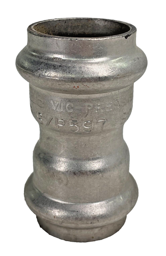 Victaulic P597 Vic-Press Coupling 1" 304-Stainless Steel S/10 w/ Pipe ...