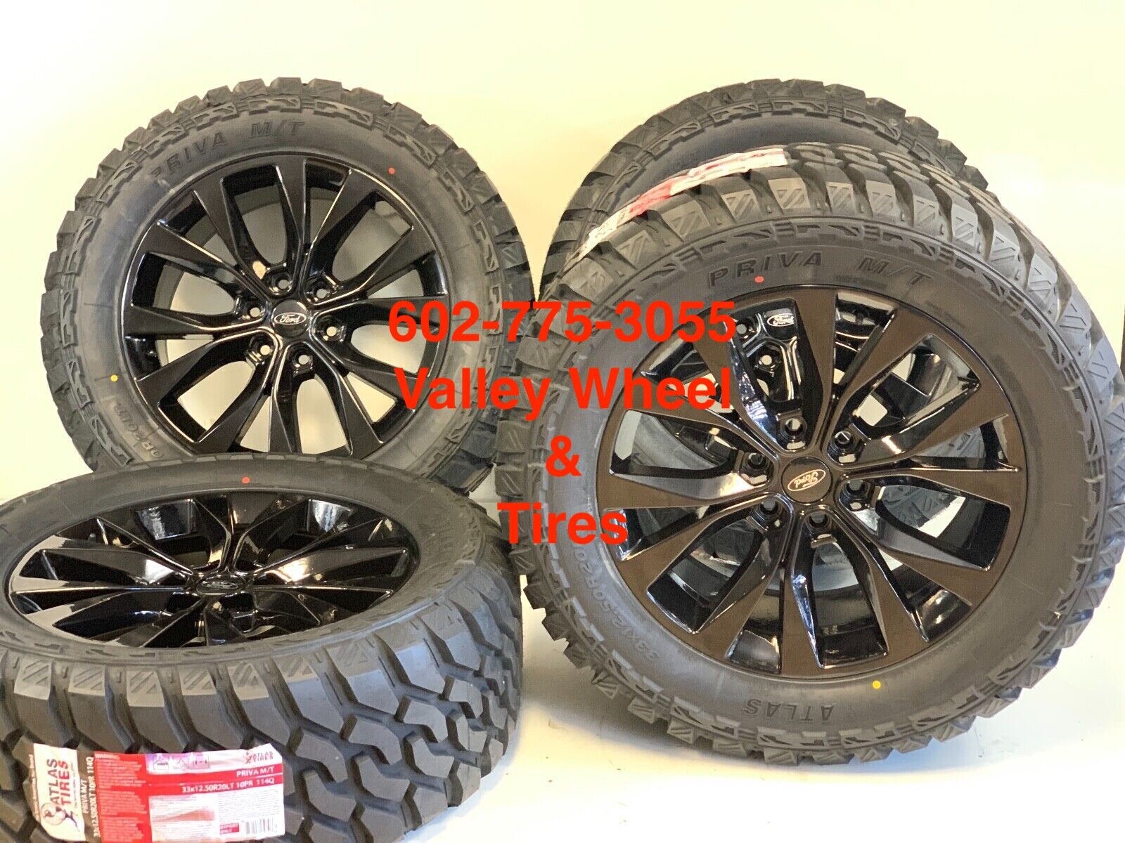 20" OEM Factory Ford F-150 King Ranch BLACK WHEELS RIMS TIRES OFF-ROAD ...