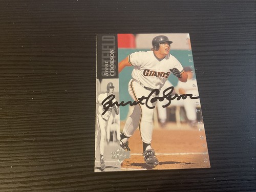 1993 Upper Deck #41 Brent Cookson San Jose Giants Card Signed Autograph ...