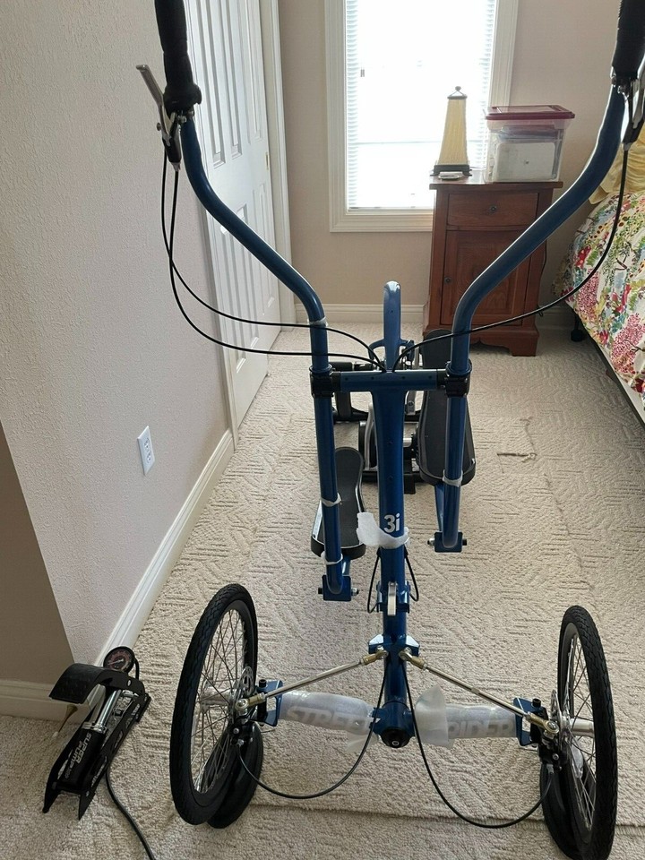 Street Strider - New 3i Indoor/Outdoor Elliptical Bike, Blue | eBay