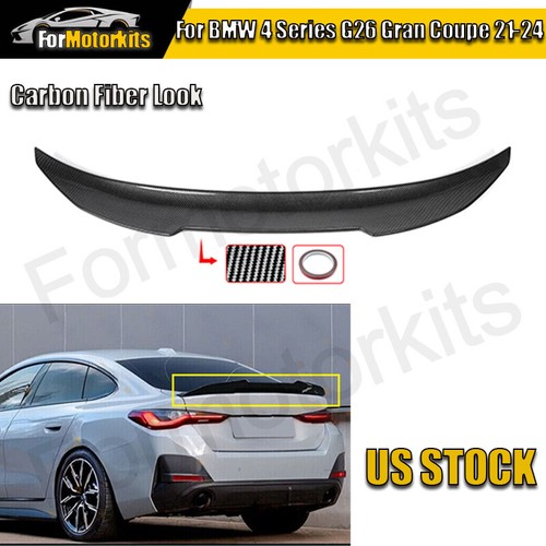 Carbon Look PSM Style Rear Trunk Spoiler For BMW G26 430i Gran Coupe i4 ...