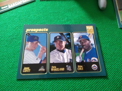 2001 Topps #372 Prospects - Jason Conti, Chris Wakeland, Brian Cole ...