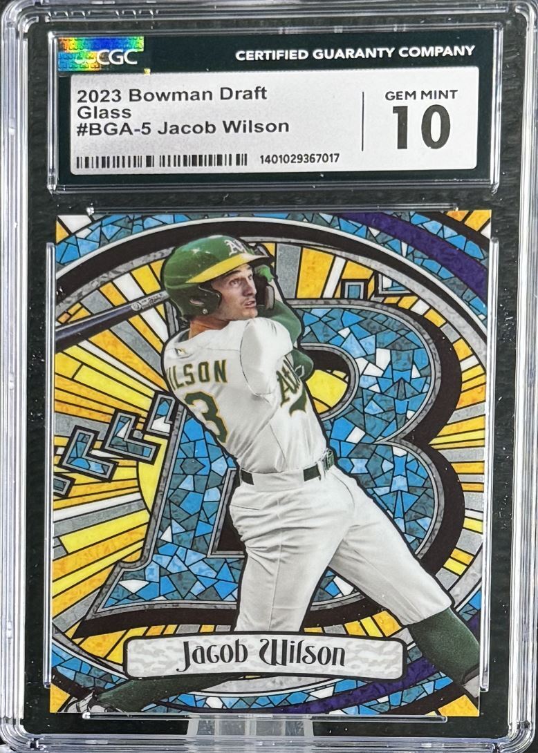2023 Bowman Draft - Bowman Glass #BGA-5 Jacob Wilson (RC) for sale ...
