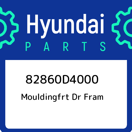 82860D4000 Hyundai Mouldingfrt dr fram 82860D4000, New Genuine OEM Part ...