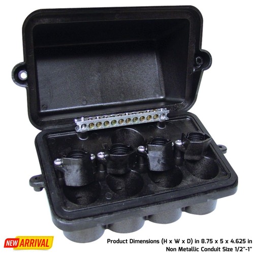 4 Light Connection Pool & Spa Junction Box for Landscape/ Outdoor ...
