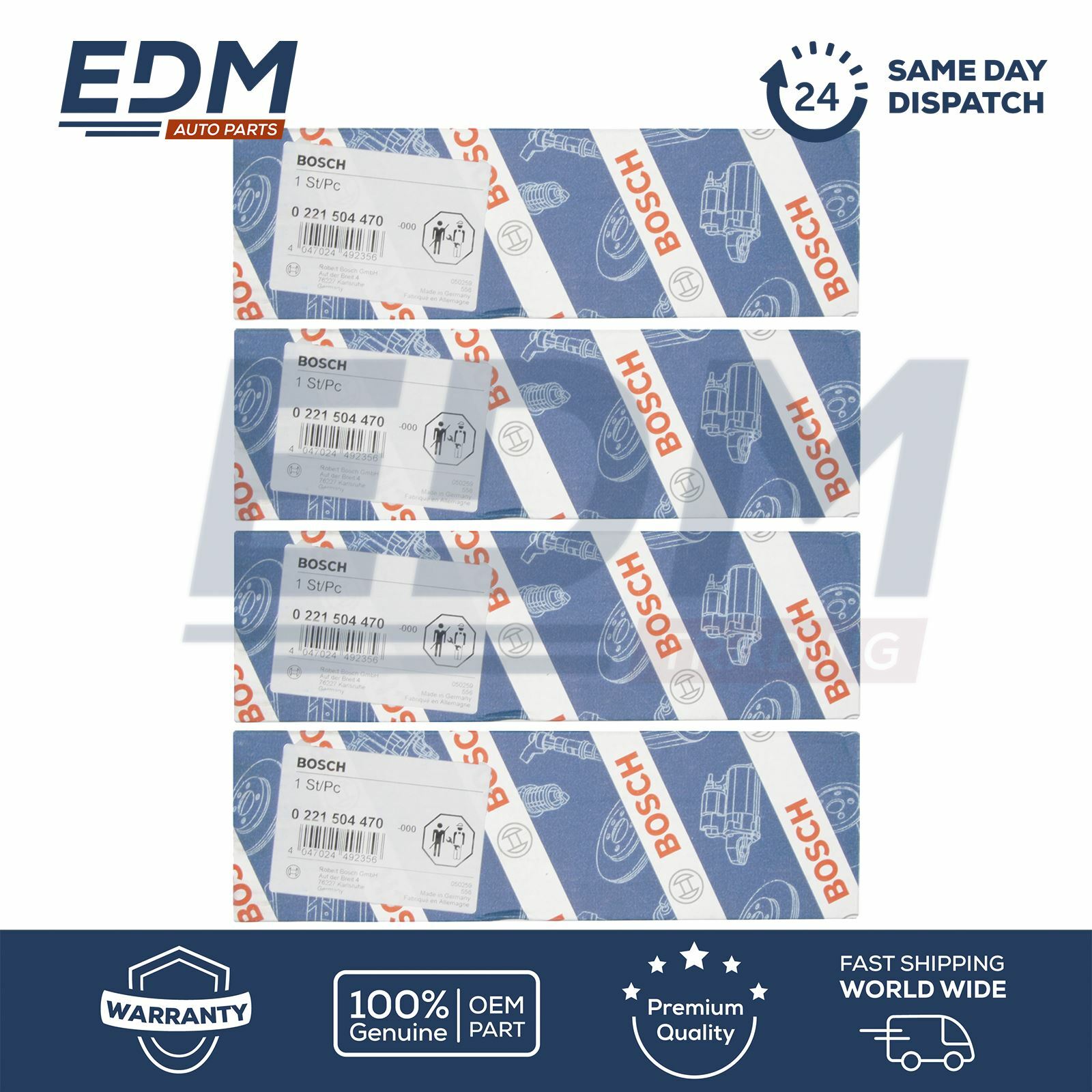 BOSCH Ignition Coils for BMW 5 F7 F10 F11 F18 E39 E60 E61 12138616153 ...