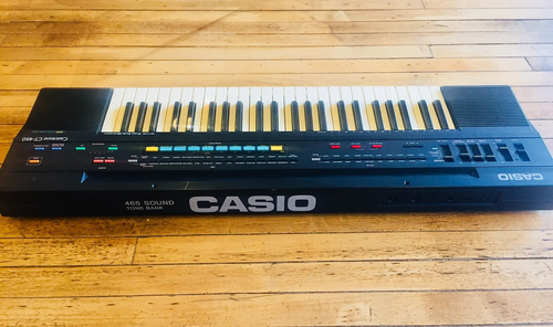 Casio Casiotone CT-460 Vintage 80s electronic keyboard synthesizer ...