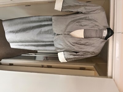 Silver and ivory colour ladies condici wedding/formal dress and jacket ...