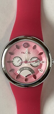 Fruitz Watch By Phillip Stein Pink Face And Band. In Box Only Worn Once ...