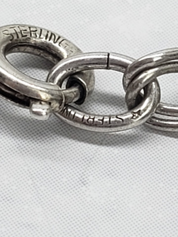 Charm Bracelet Sterling Silver Gemstone Charms Diamond Topaz 800 ...