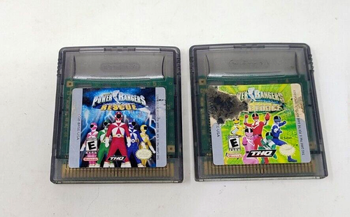 Nintendo Game Boy Power Rangers Rescue Time Force Lot of 2 Cartridges ...