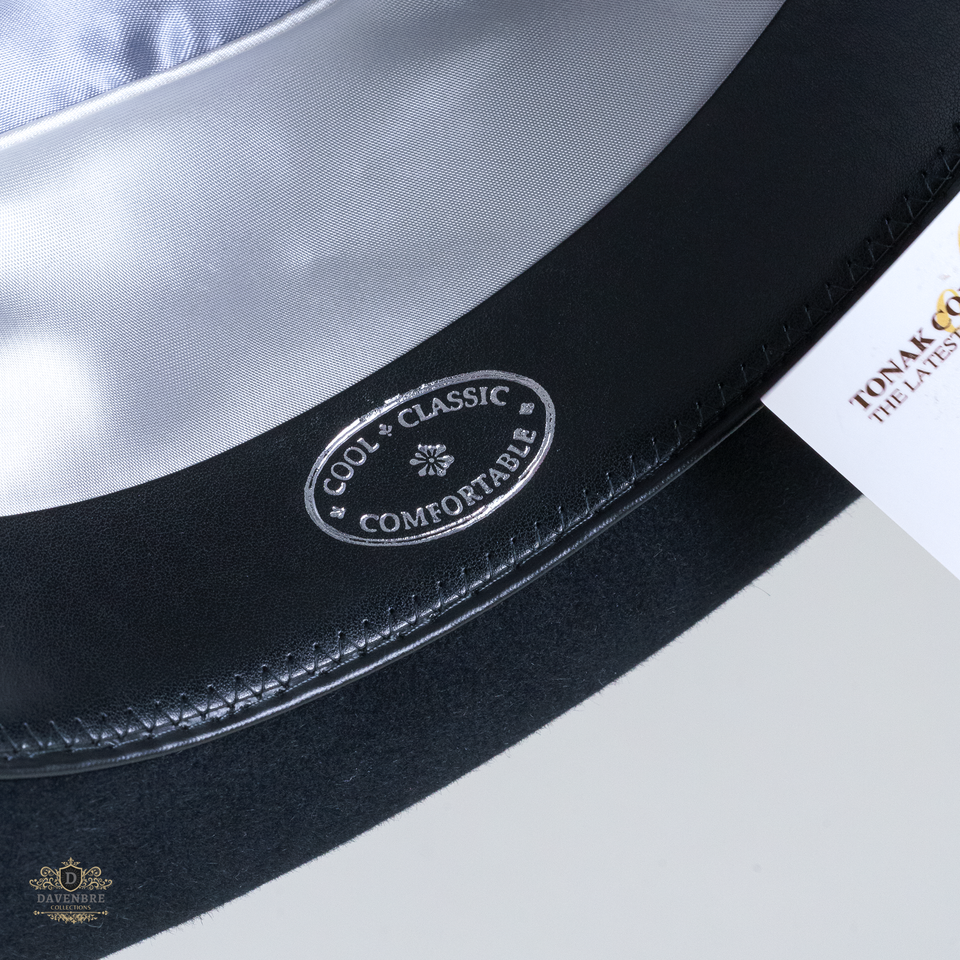 NWT Selentino Alpha 100% Fur Felt Homburg Fedora Hat Mens 7 1/4 (58 ...