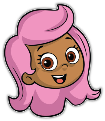 Molly Face Bubble Guppies Cartoon Sticker Bumper Decal - ''SIZES'' | eBay