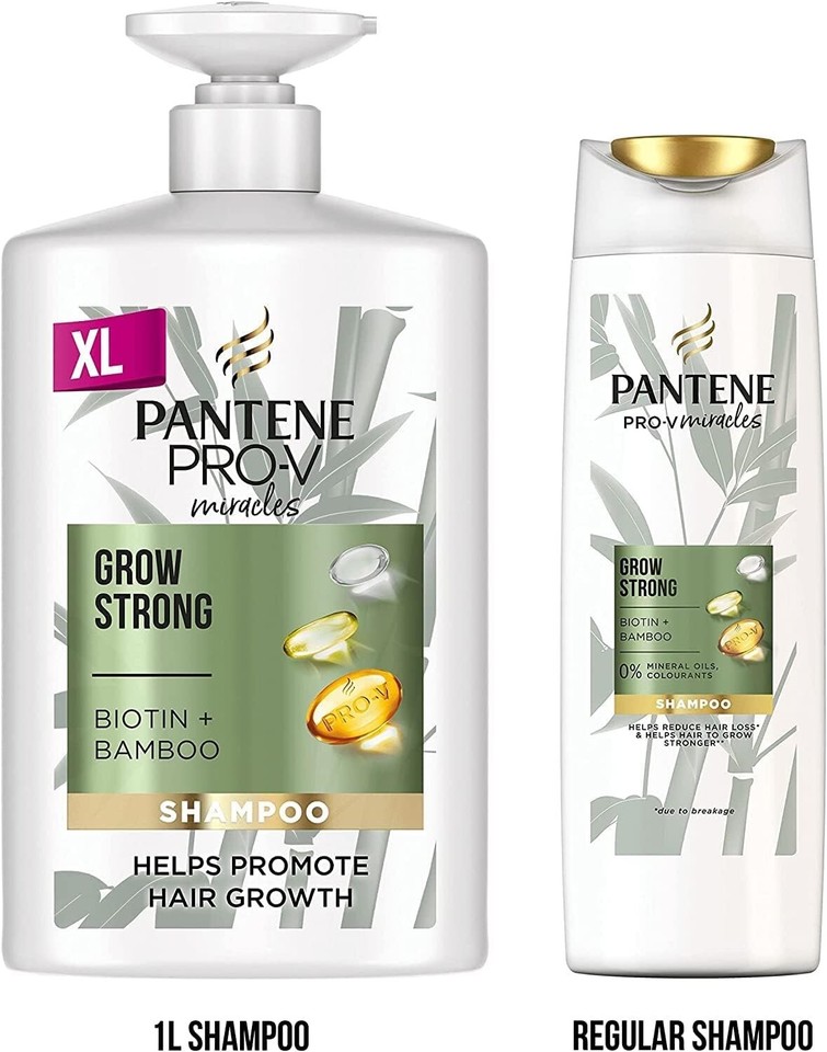 Pantene Grow Strong Shampoo And Conditioner Set Xl Hair PACK, 2x 1L ...