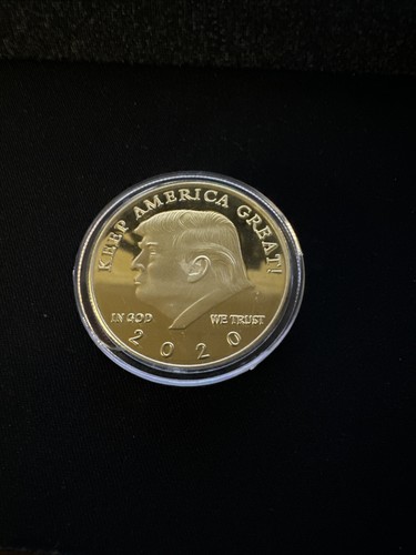 Donald Trump 2020 24K Gold Plated Collectible Eagle Coin with Fit ...