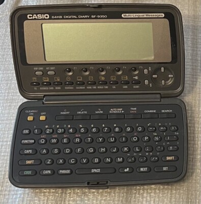 Vintage Casio Digital Diary Organiser SF-9350R - Austin Power - Replica ...