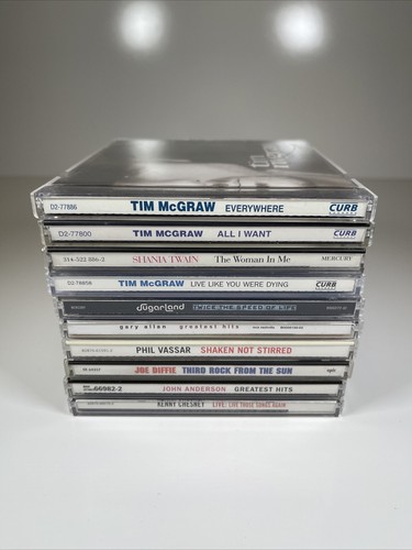 Lot of 10 COUNTRY CDs Tim McGraw Shania Twain Joe Diffie Kenny Chesney ...