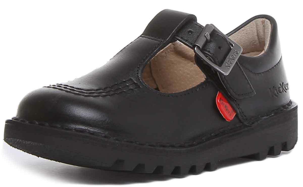 Kickers Kick T iCore Leather Buckle Back to School Girls Shoes US Size ...