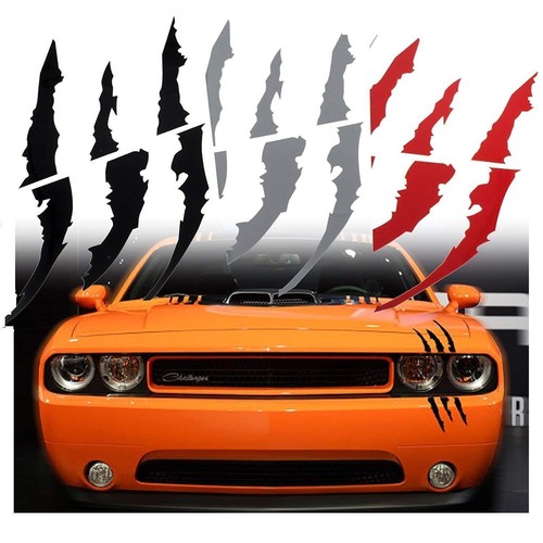 Headlight SCRATCH MARK Decal UNIVERSAL claw fits Mustang Camaro Charger ...