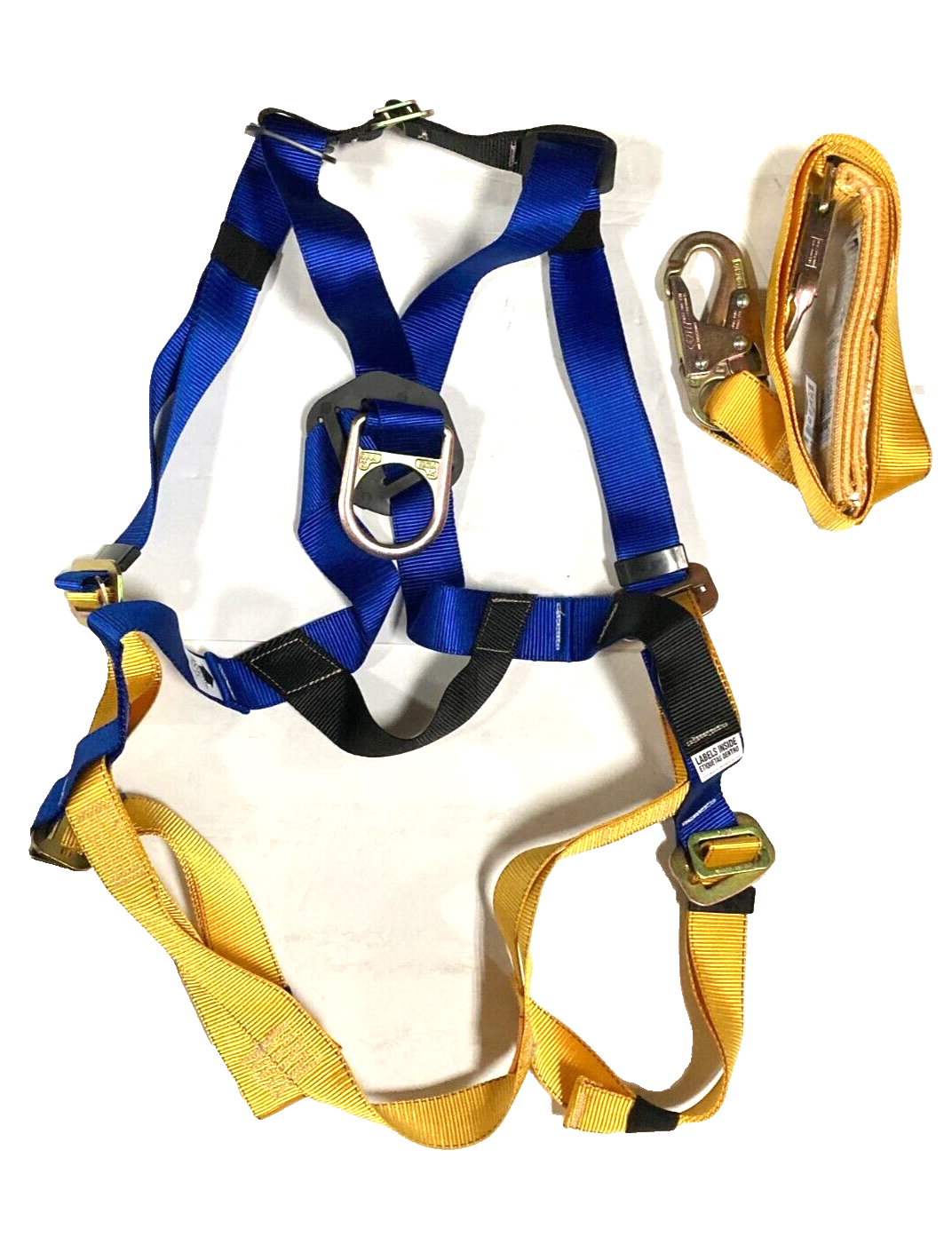 Werner Safety Harness Kit, Standard Size, 6' Decoil Dual Leg Lanyard ...