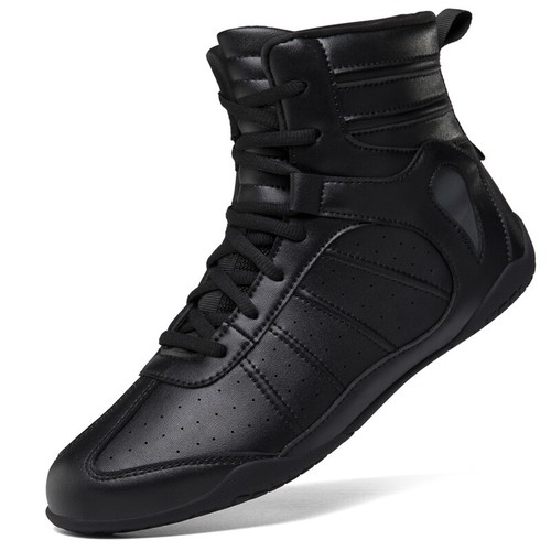 Professional Fashion Wrestling Boots Men Leather Boxing Shoes Fighting ...