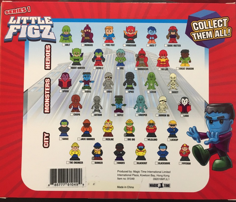 Little Figs Monsters Super Tough Figz Series 1 with Stretch & Return ...