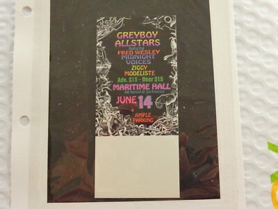 Maritime Hall Concerts Handbill 1996 Greyboy Ticket | eBay
