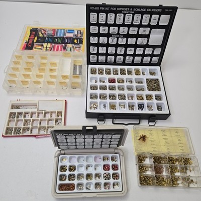 Locksmith Pin Kit Lot LAB Hy-Ko Schlage Kwikset Weiser Repinning Sets ...