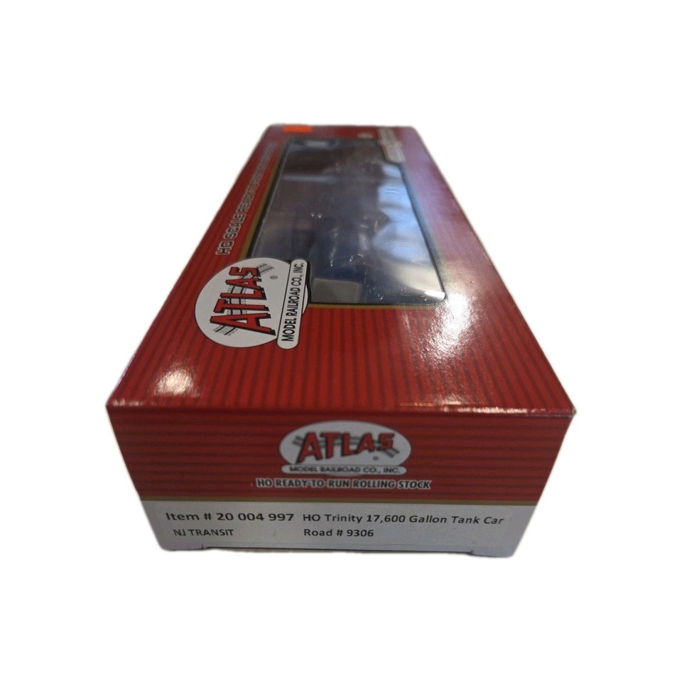 Atlas HO Trinity 17,600 Gallon Tank Car NJ Transit # 9306 NIB | eBay