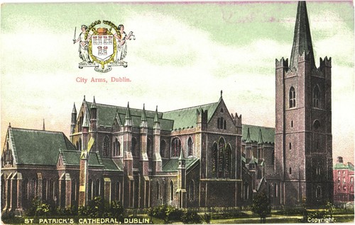 Façade of St. Patrick's Cathedral, Founded In 1191, Dublin, Ireland ...