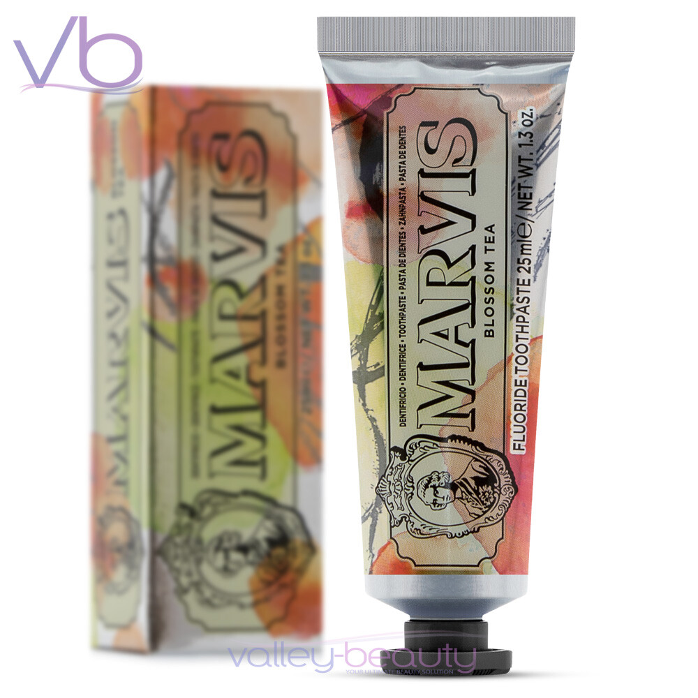 MARVIS Blossom Tea | Italian Luxury Toothpaste with Cherry and Peach ...