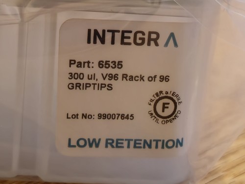 Integra 6535 Low Retention GripTips 300 µl V96 Rack of 96 Tips | Qty 2x ...