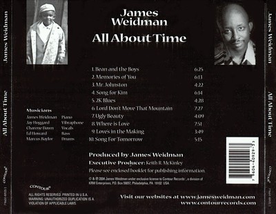 JAMES WEIDMAN (PIANO) - ALL ABOUT TIME * NEW CD 796044092933| eBay