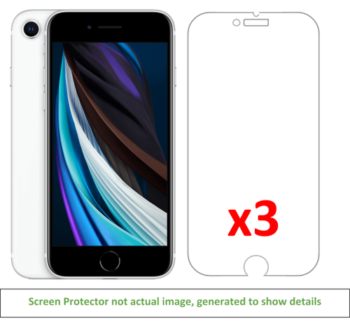 3x iPhone SE 2nd Gen(2020)/3rd Gen Screen Protector w/ cloth | eBay