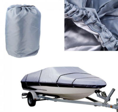 12-22FTBoat Cover 210D Marine Grade V-Hull Waterproof Trailerable &bag ...