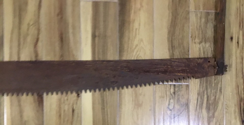 Two Man 60'' Vintage Crosscut Saw Logging Tree 5ft Cross Cut 1930s Wood ...