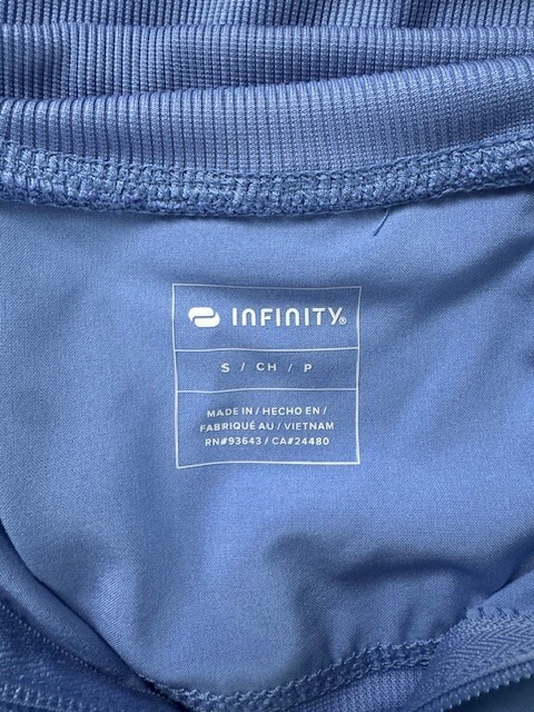 Infinity Scrub Jacket/Lab Coat Ceil Blue Women Brand New Size Small | eBay