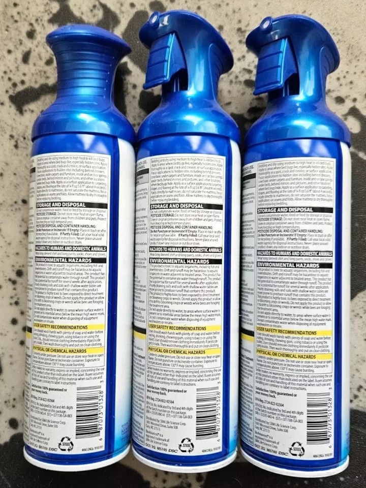 BioAdvanced Home Pest Bed Bug & Flea Killer Continuous Spray 15.7 oz 3 ...