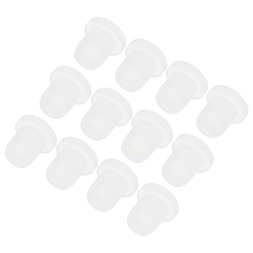 20 Pcs High Temp Silicone Plug T Shaped Solid Stopper Transparent 9 ...