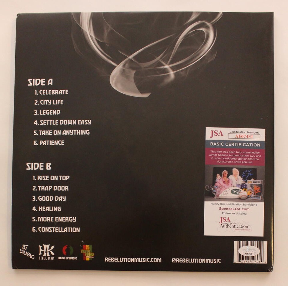 REBELUTION FULL BAND (X4) SIGNED AUTOGRAPH ALBUM VINYL RECORD - FREE ...