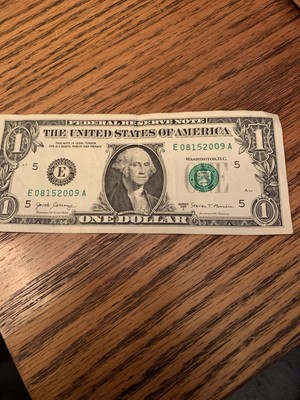 One Dollar Birthday Note 2017A E08 15 2009A Aug 15th 2009, Anniversary | eBay