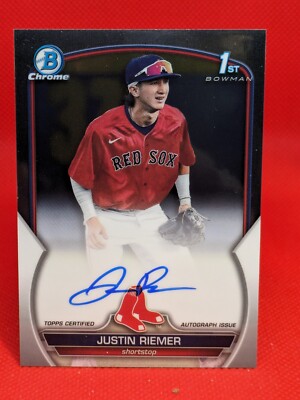 2023 Bowman Draft Chrome Prospect Auto 1st Justin Riemer #CDA-JR | eBay
