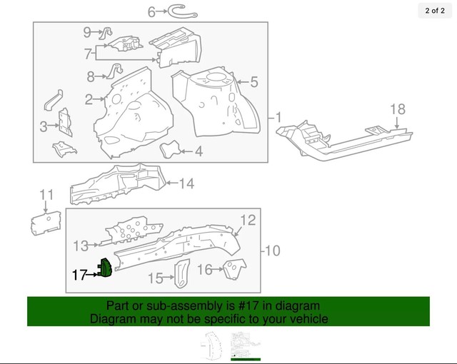 Toyota 5701402101 Bumper Impact Bar Bracket for sale online | eBay