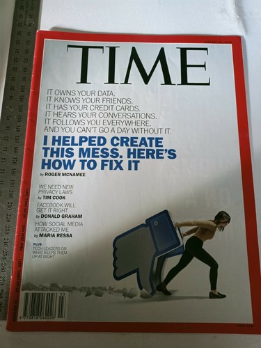 Time Magazine Vol 195 January 2019 - social media Facebook privacy aus ...